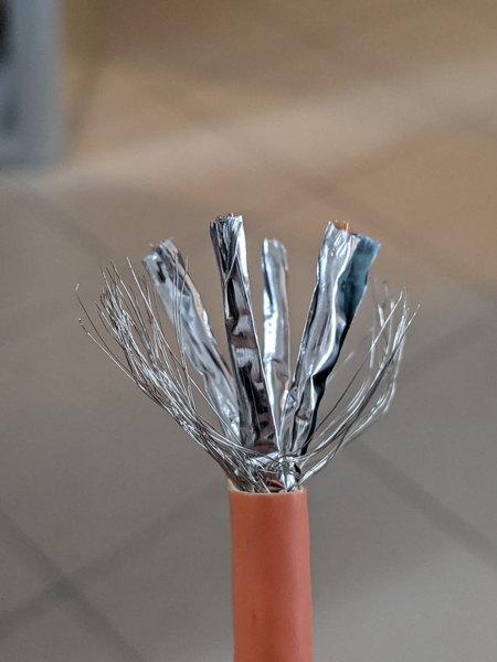 Which one is my drain wire in this Cat6 cable ? : r/HomeNetworking
